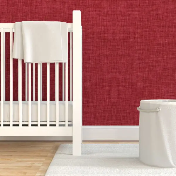 Spoonflower Linen Solid Custom Removable Wallpaper