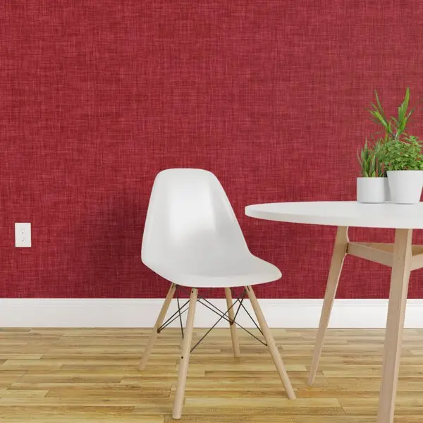 Spoonflower Linen Solid Custom Removable Wallpaper