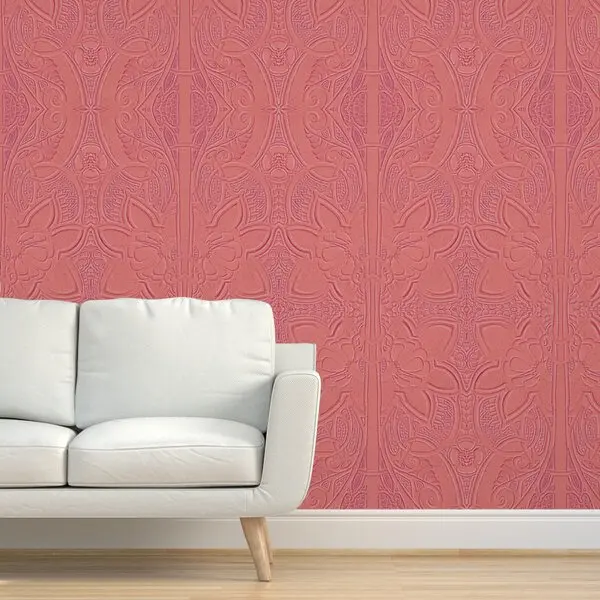 Spoonflower Contemplating A Victorian Ceiling 100% Natural Sisal Grasscloth Wallcovering
