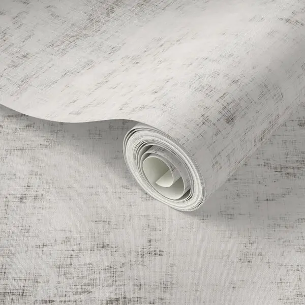 Spoonflower White Grey Grunge Rough Traditional Wallpaper - White,gray