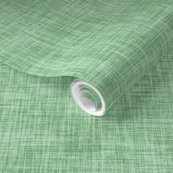 Spoonflower Seafoam Custom Pre-pasted Wallpaper - Green