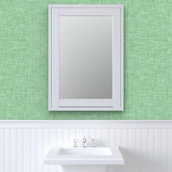 Spoonflower Seafoam Traditional Wallpaper - Green