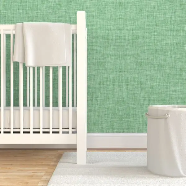 Spoonflower Seafoam Traditional Wallpaper - Green