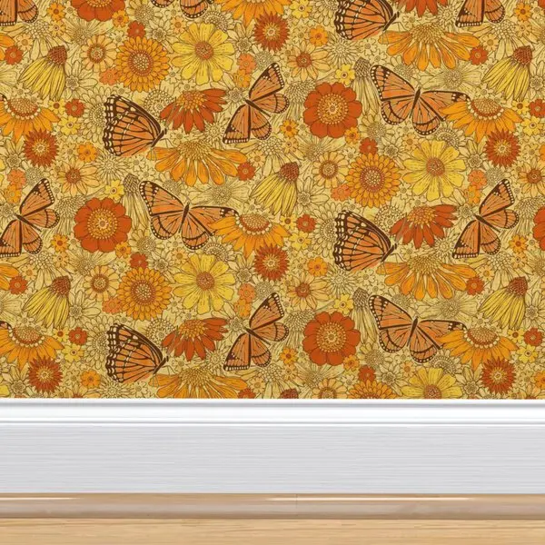 Spoonflower The Viceroy Medium 100% Natural Sisal Grasscloth Wallcovering