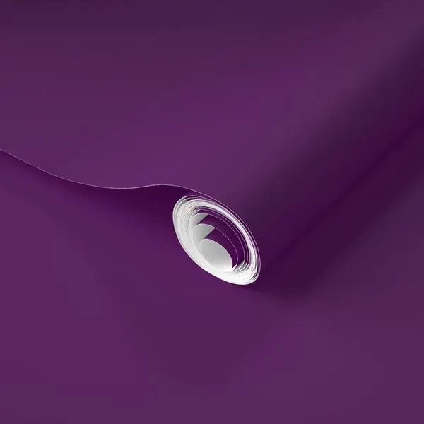 Spoonflower Shades Of Regal Colours Solid Colour Custom Pre-pasted Wallpaper - Purple