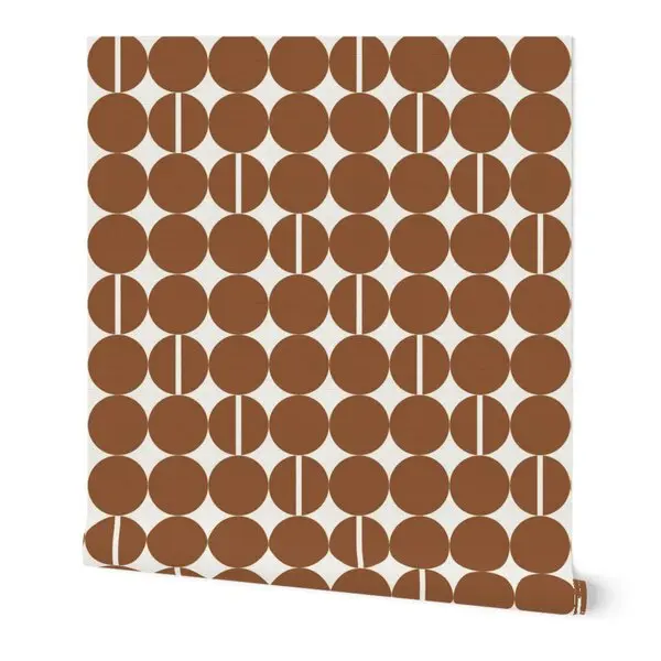 Spoonflower Core Large Brown 100% Natural Sisal Grasscloth Wallcovering