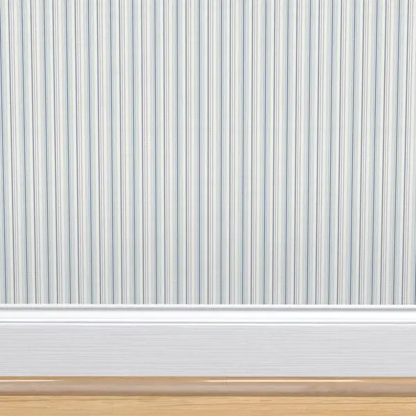 Spoonflower Toulouse French Ticking ~ Blue And White Vow 100% Natural Sisal Grasscloth Wallcovering - Blue,white