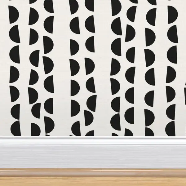 Spoonflower Semicircle Giraffe Legs 100% Natural Sisal Grasscloth Wallcovering - White