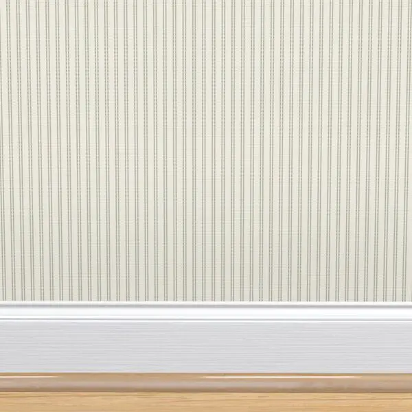Spoonflower Seeded Stripe: Sage Green Thin Stripe Double 100% Natural Sisal Grasscloth Wallcovering