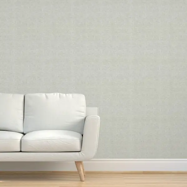 Spoonflower Silver Texture 100% Natural Sisal Grasscloth Wallcovering - Silver,gray,grey