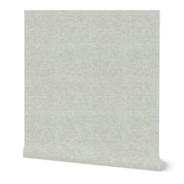 Spoonflower Silver Texture 100% Natural Sisal Grasscloth Wallcovering - Silver,gray,grey