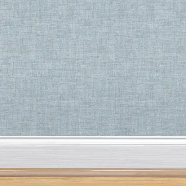 Spoonflower Solid Blue Plain Natural Texture Celebrate Color 100% Natural Sisal Grasscloth Wallcovering