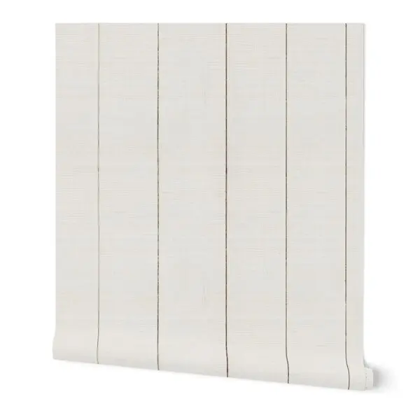 Spoonflower Vertical Shiplap 100% Natural Sisal Grasscloth Wallcovering