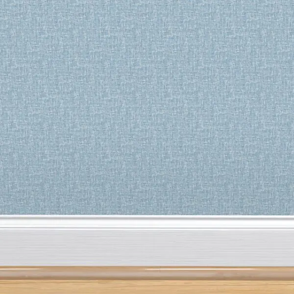Spoonflower Solid Blue Plain Texture Woven Sky Light Subtle 100% Natural Sisal Grasscloth Wallcovering - Blue,grey