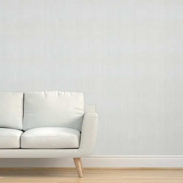 Spoonflower Soft Strie Texture 100% Natural Sisal Grasscloth Wallcovering - Blue