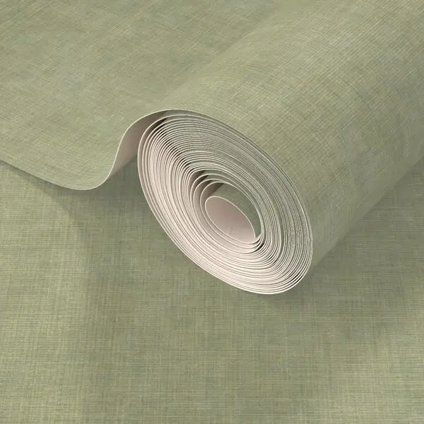 Spoonflower Soft Sage Green Wash Texture A 100% Natural Sisal Grasscloth Wallcovering - Green,sage,beige