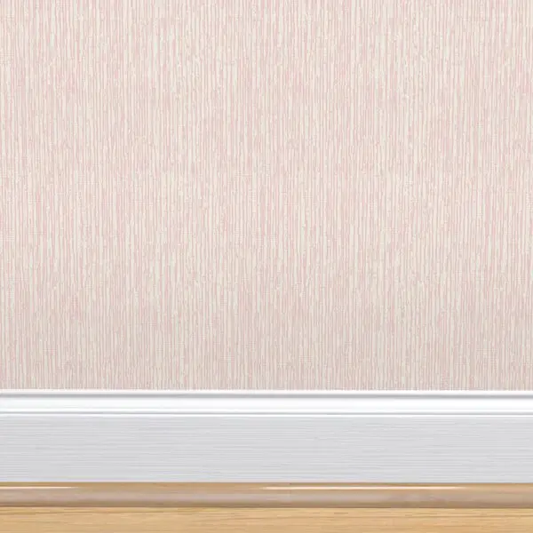Spoonflower Solid Pink Plain Texture Small Stripes Candy 100% Natural Sisal Grasscloth Wallcovering
