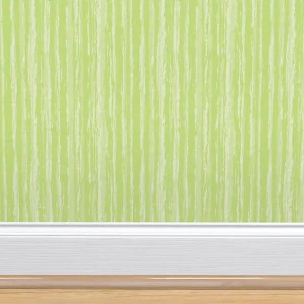 Spoonflower Solid Green Plain Texture Vertical Stripes 100% Natural Sisal Grasscloth Wallcovering - Green,yellow