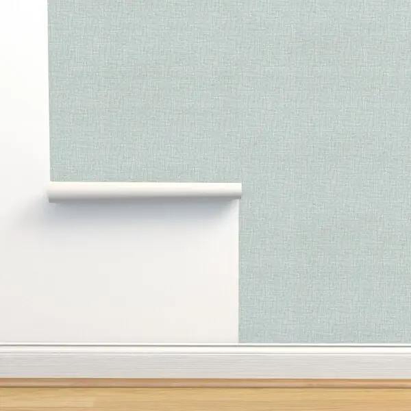 Spoonflower Solid White Plain Texture Woven Natural Off Fog 100% Natural Sisal Grasscloth Wallcovering