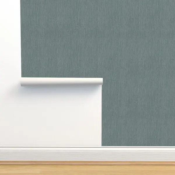 Spoonflower Solid Plain Slate With Texture Subtle Modern 100% Natural Sisal Grasscloth Wallcovering