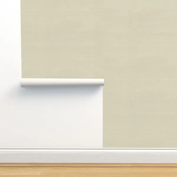 Spoonflower Solid Honeysuckle Cream 100% Natural Sisal Grasscloth Wallcovering - White,beige,ivory