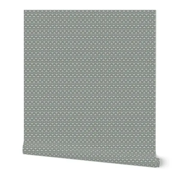 Spoonflower Dandelion Lace 100% Natural Sisal Grasscloth Wallcovering