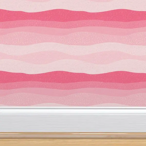 Spoonflower Stitched Waves Textured Soft Ombre Medium 100% Natural Sisal Grasscloth Wallcovering - Pink