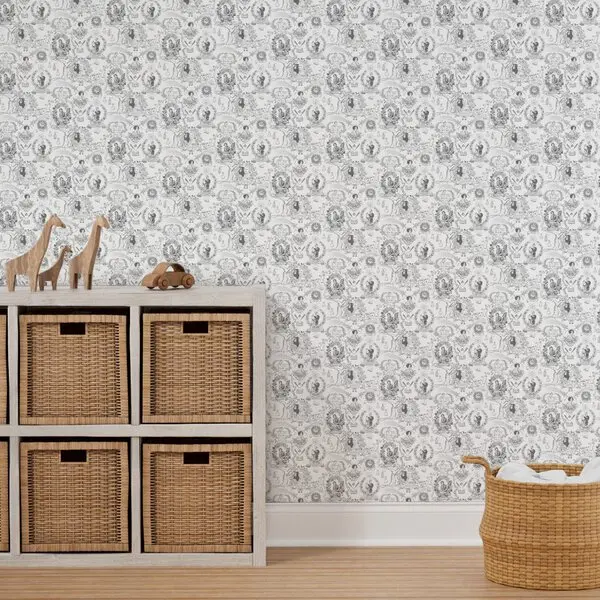 Spoonflower Star Science Teacher Scientists Atom Custom Pre-pasted Wallpaper