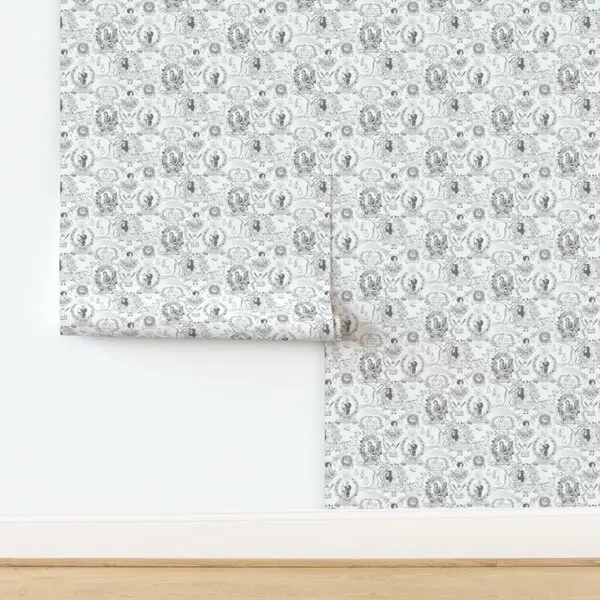 Spoonflower Star Science Teacher Scientists Atom Custom Pre-pasted Wallpaper
