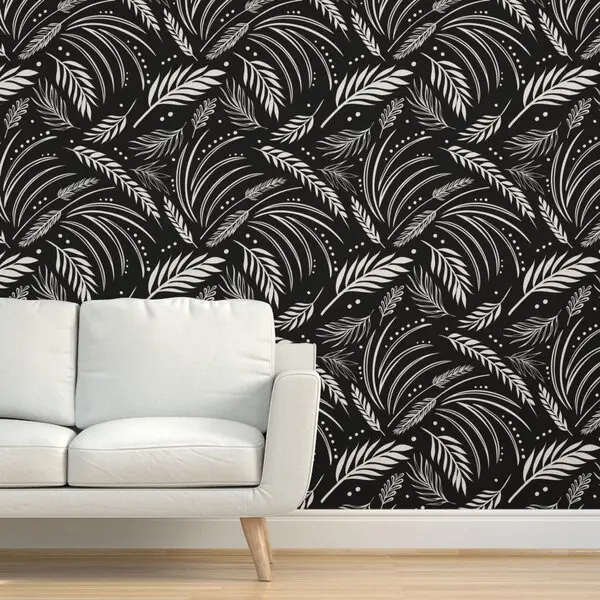 Spoonflower Wild Beach Grasses 100% Natural Sisal Grasscloth Wallcovering