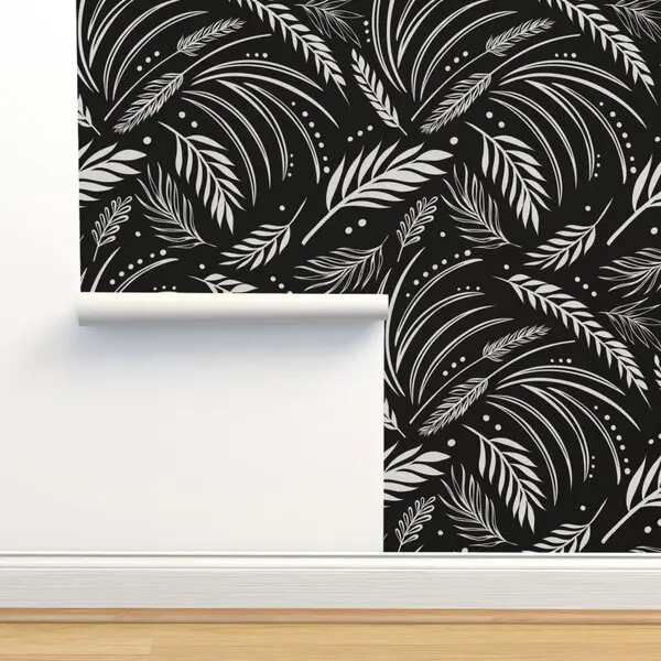 Spoonflower Wild Beach Grasses 100% Natural Sisal Grasscloth Wallcovering