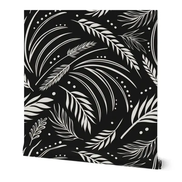 Spoonflower Wild Beach Grasses 100% Natural Sisal Grasscloth Wallcovering