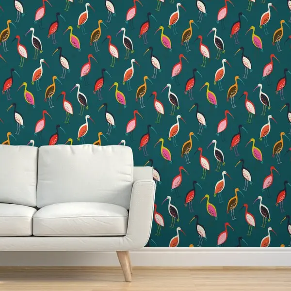 Spoonflower Papercut Paper Cut Papercutdc Custom Pre-pasted Wallpaper