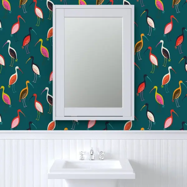 Spoonflower Papercut Paper Cut Papercutdc Custom Pre-pasted Wallpaper