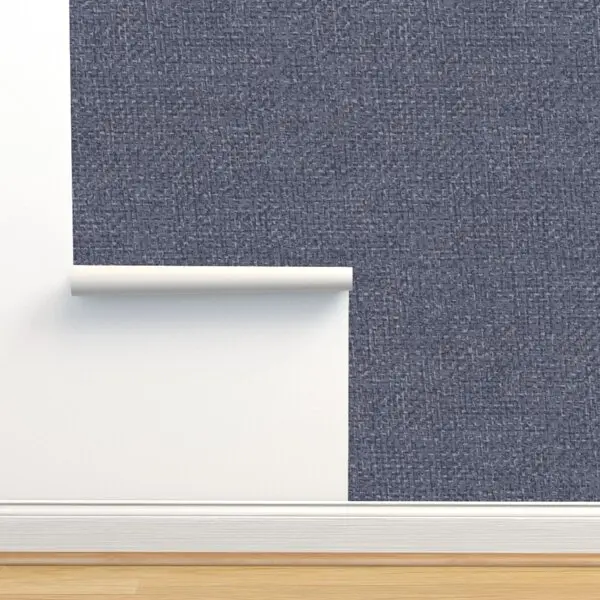 Spoonflower Stucco 5 In Slate 100% Natural Sisal Grasscloth Wallcovering