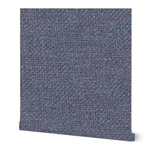 Spoonflower Stucco 5 In Slate 100% Natural Sisal Grasscloth Wallcovering