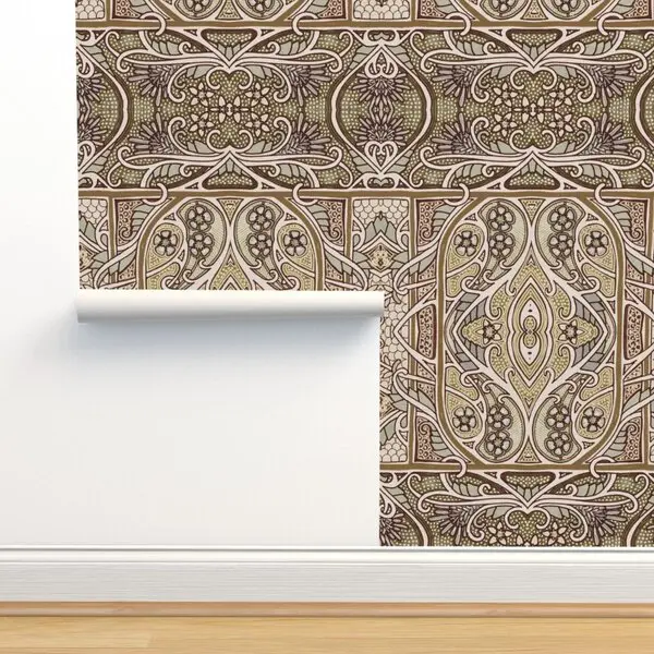 Spoonflower Sunbleached In Summer 100% Natural Sisal Grasscloth Wallcovering
