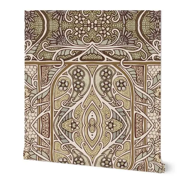 Spoonflower Sunbleached In Summer 100% Natural Sisal Grasscloth Wallcovering