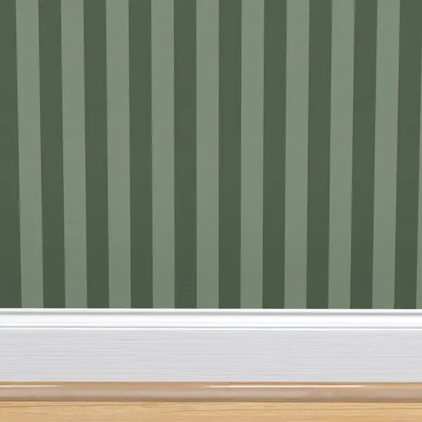 Spoonflower Vintage Stripe 100% Natural Sisal Grasscloth Wallcovering - Green