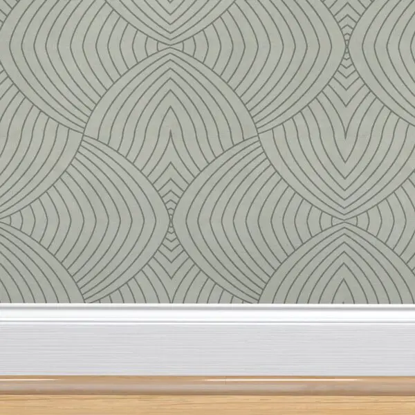 Spoonflower Eileen Blue 100% Natural Sisal Grasscloth Wallcovering - Beige,blue