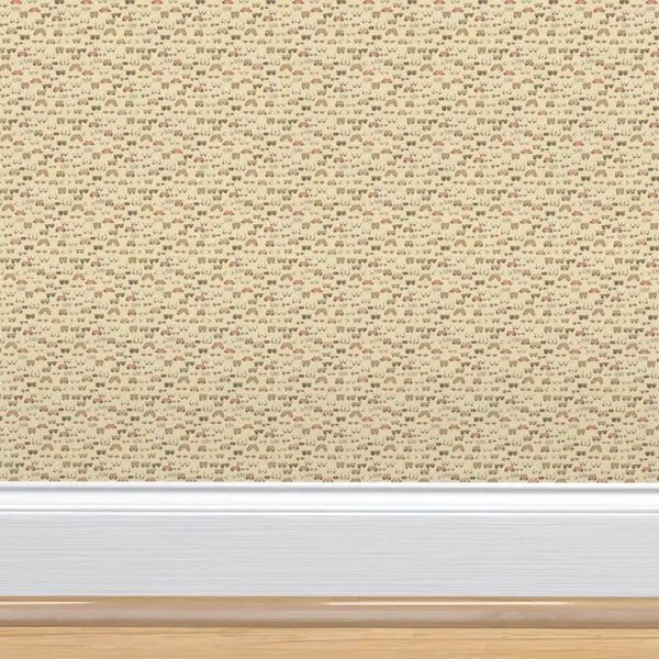 Spoonflower Diversity Boobs Small 100% Natural Sisal Grasscloth Wallcovering - Beige