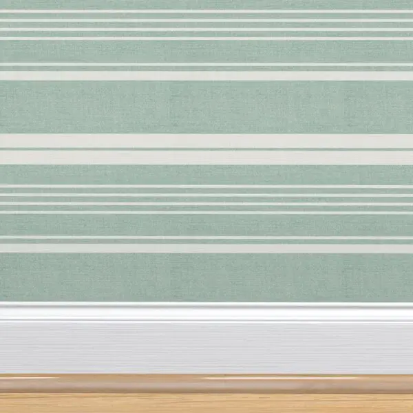 Spoonflower Pathway Textured Stripe Light Sage Green 100% Natural Sisal Grasscloth Wallcovering