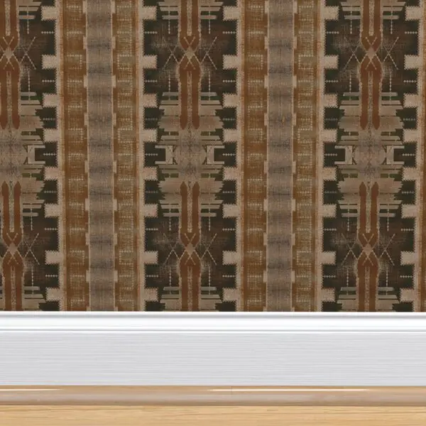 Spoonflower Desert Dweller Redwood Forest 100% Natural Sisal Grasscloth Wallcovering