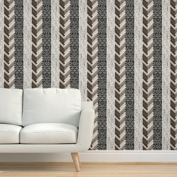 Spoonflower Textural 100% Natural Sisal Grasscloth Wallcovering