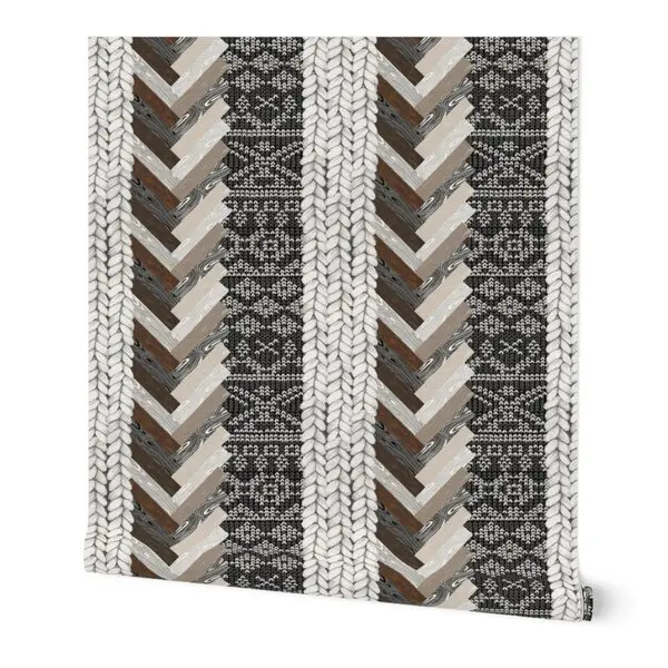 Spoonflower Textural 100% Natural Sisal Grasscloth Wallcovering