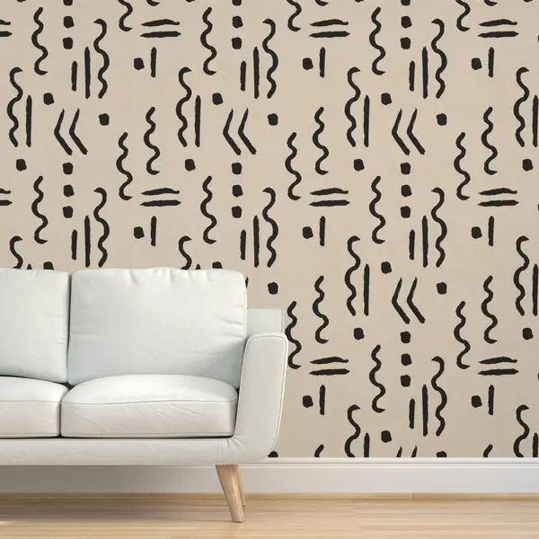 Spoonflower Terra Abba White 100% Natural Sisal Grasscloth Wallcovering