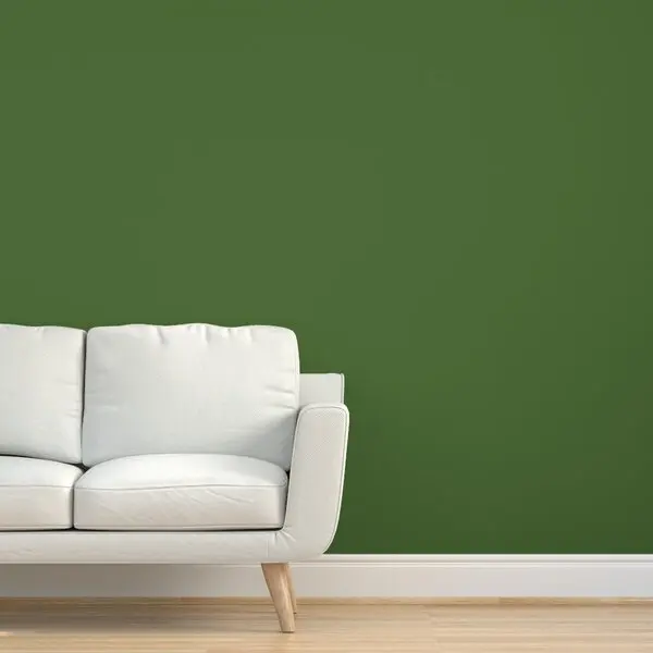 Spoonflower Solid Hunter Custom Pre-pasted Wallpaper
