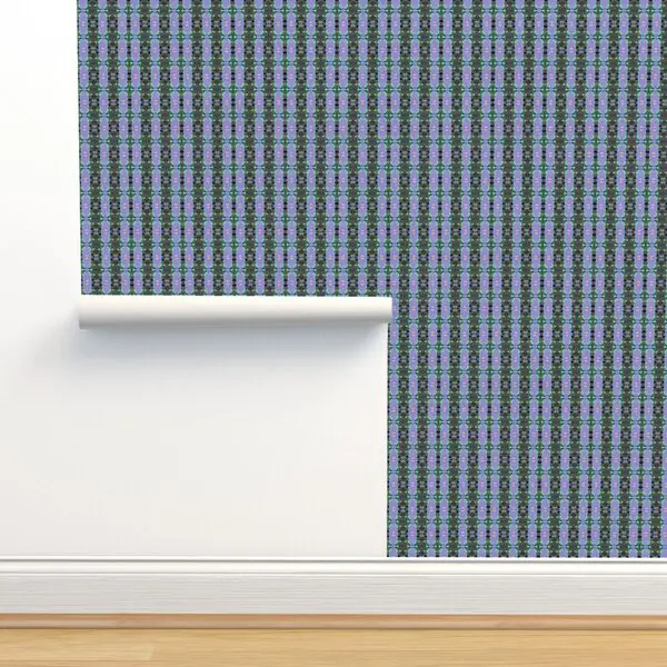 Spoonflower Equixbars2f 100% Natural Sisal Grasscloth Wallcovering
