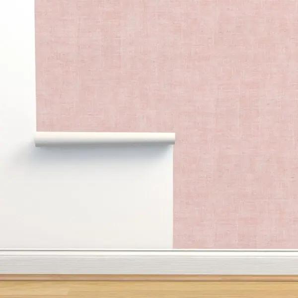 Spoonflower Grunge Blush 100% Natural Sisal Grasscloth Wallcovering