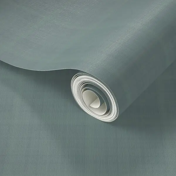 Spoonflower Green Texture Hashing Custom Pre-pasted Wallpaper